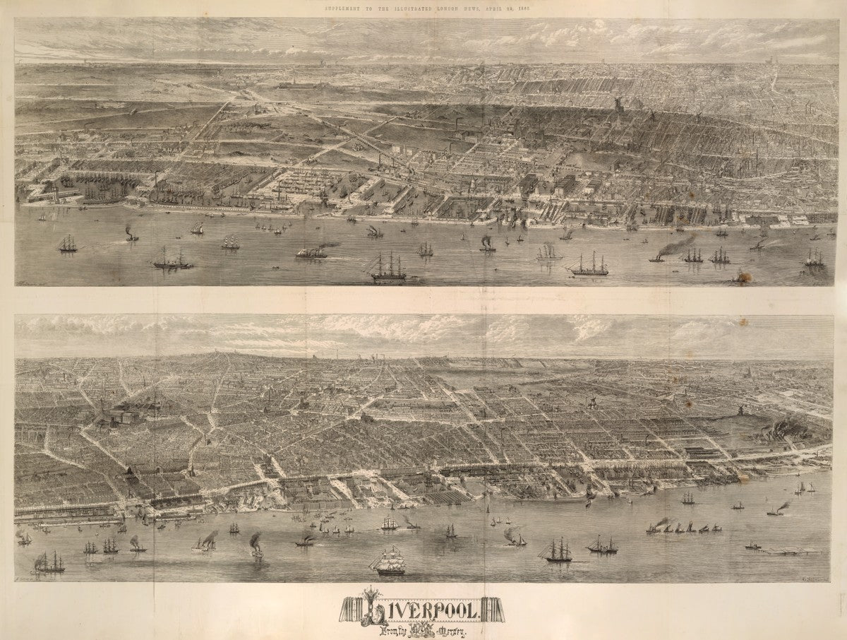 Liverpool from the Mersey, 1865 – Historic Liverpool